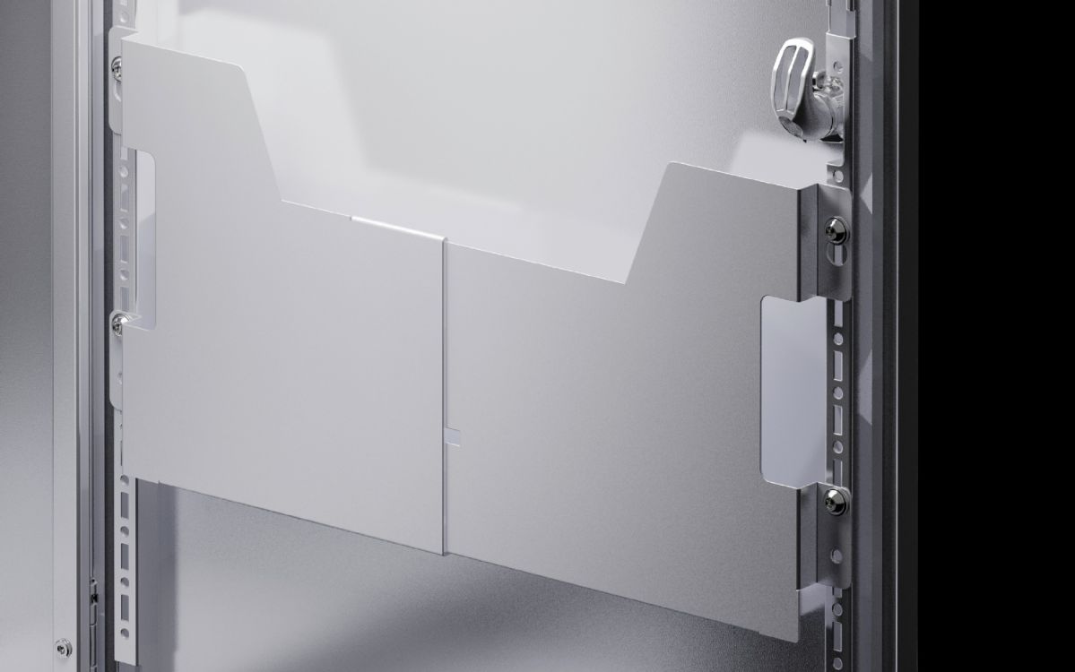 Wiring plan pocket of sheet steel Width-variable, for AX