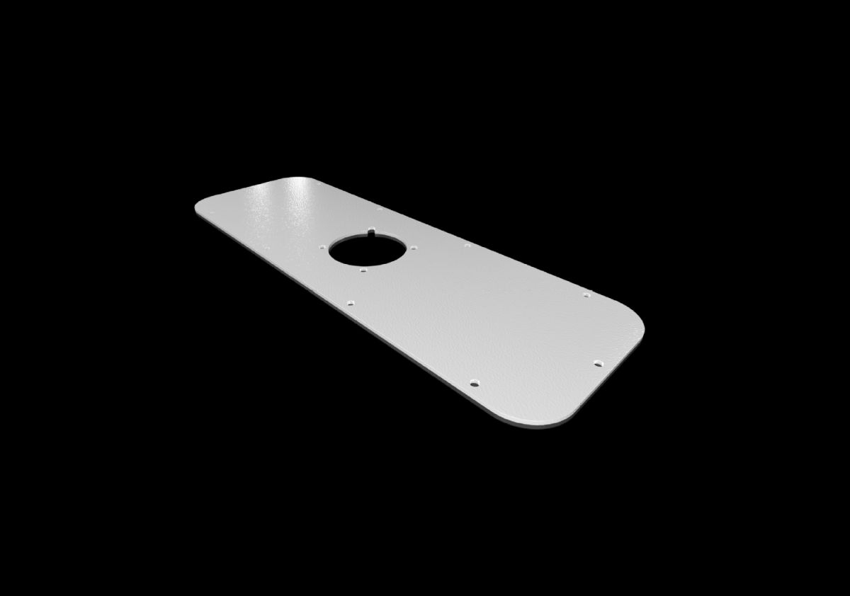 Gland plate for support arm systems