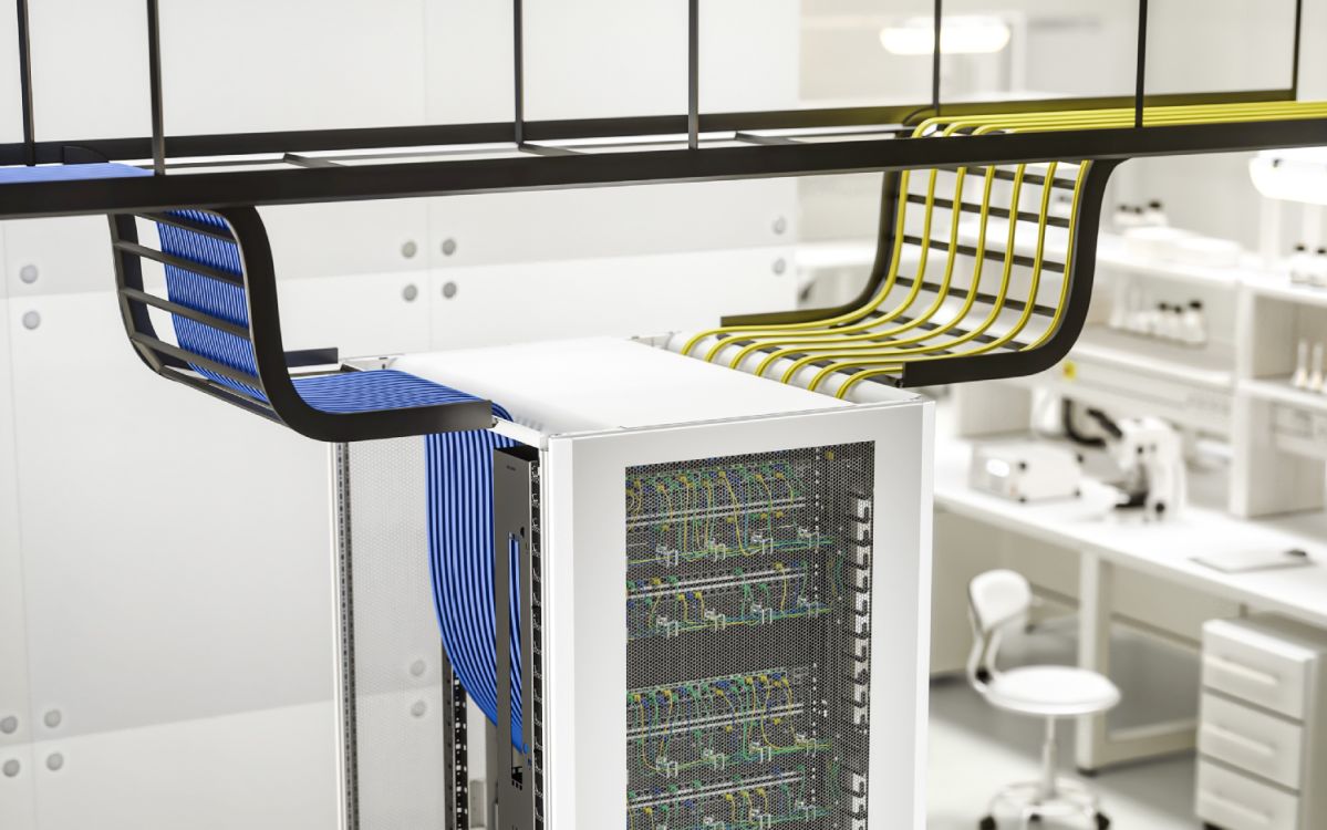 Novo distribuidor de rede Rittal TX CableNet