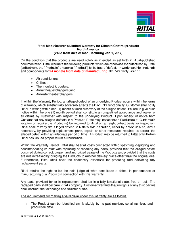 Document Center - Rittal Corporation