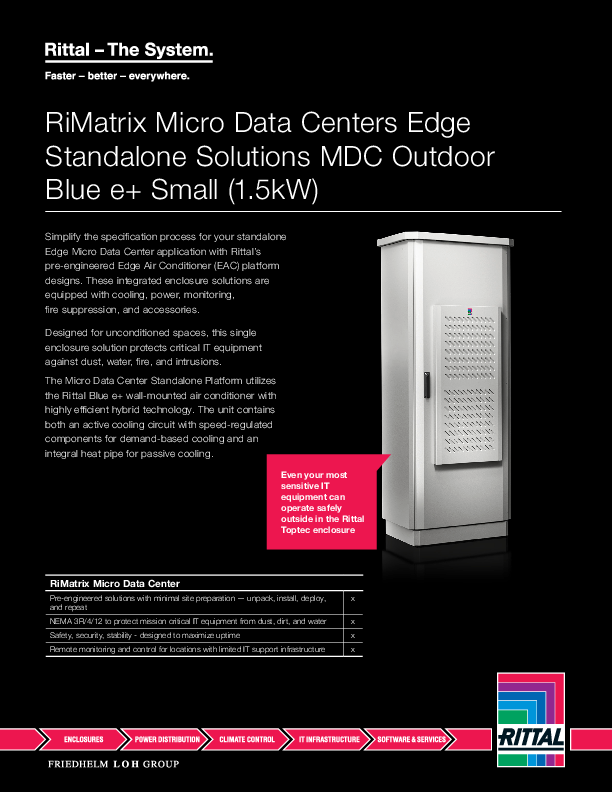 Document Center - PDF Product Brochures & Downloads | Rittal