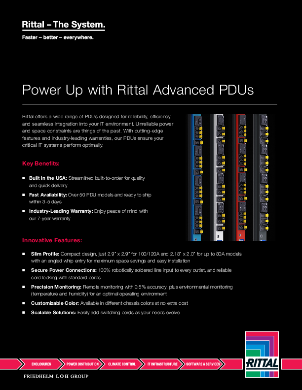 Document Center - PDF Product Brochures & Downloads | Rittal