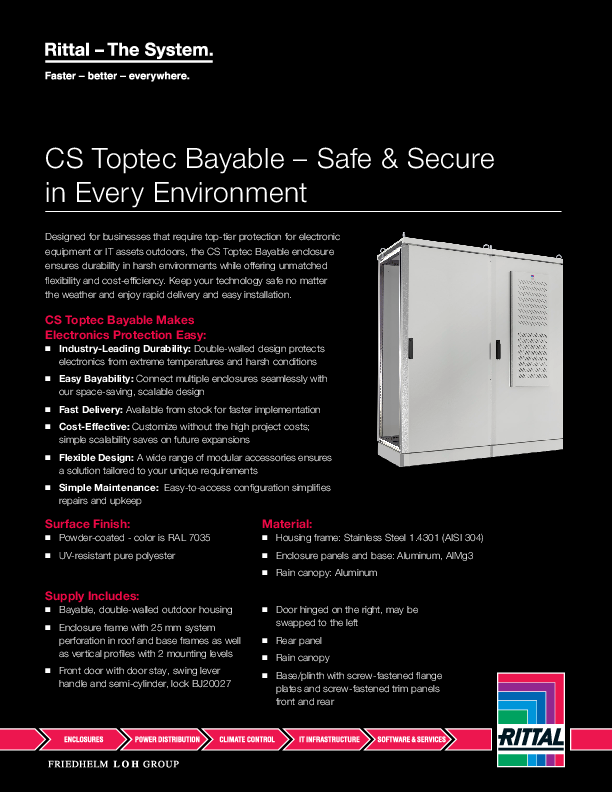 Document Center - PDF Product Brochures & Downloads | Rittal